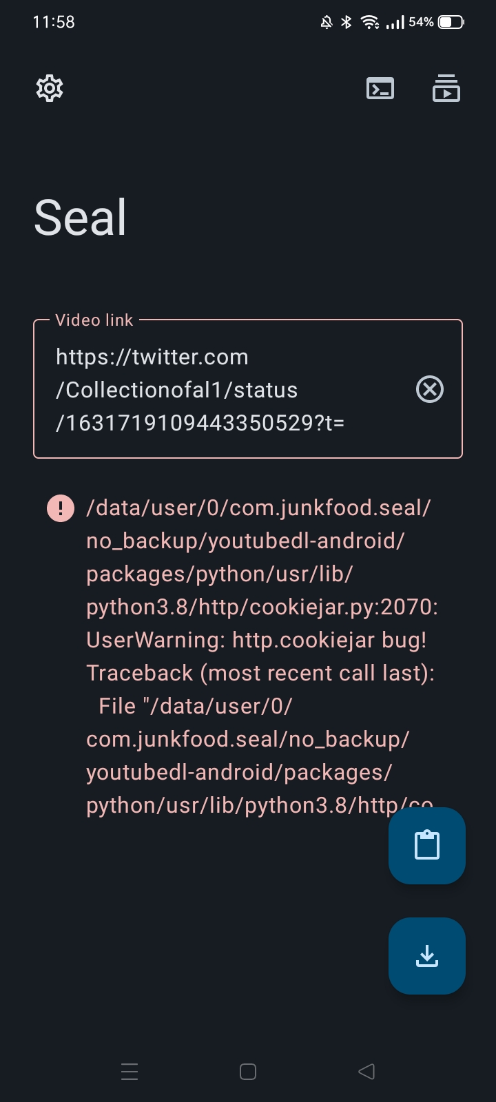 Cant download Twitter and Instagram videos · Issue #650 · JunkFood02/Seal · GitHub