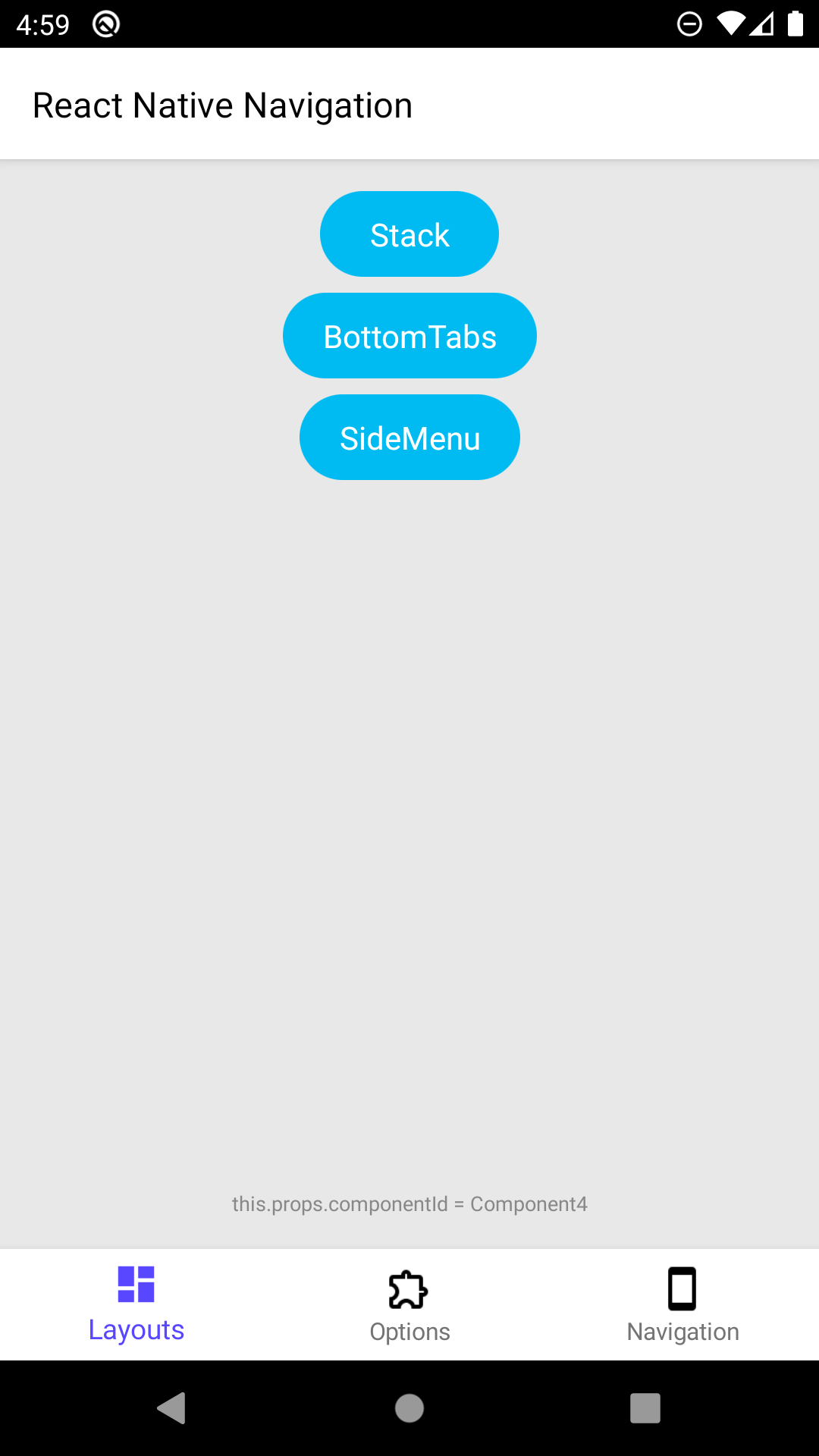 mergeOptions inside a bottomTabs layout does not work · Issue #6756 · wix/react-native ...