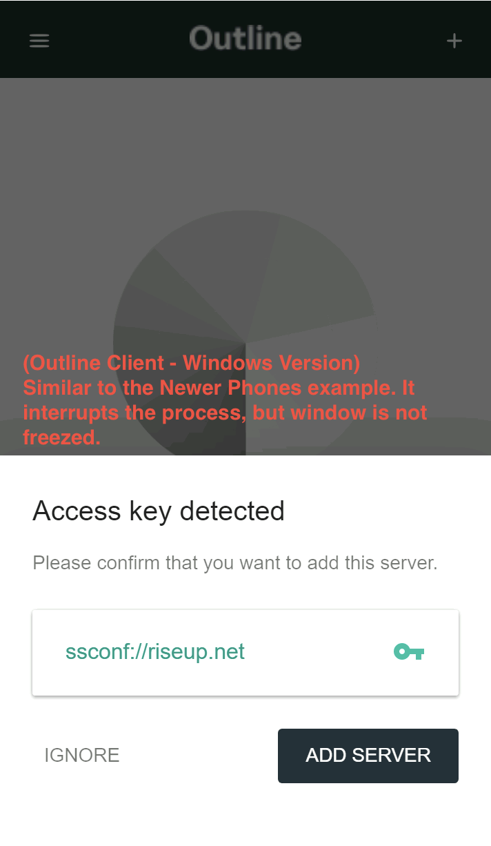 Issue with directly typing the Access Keys into the Outline Client ...