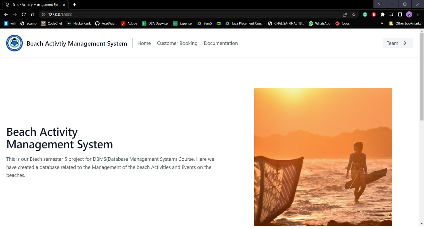 GitHub - Nipun412/Beach-Activity-management-system