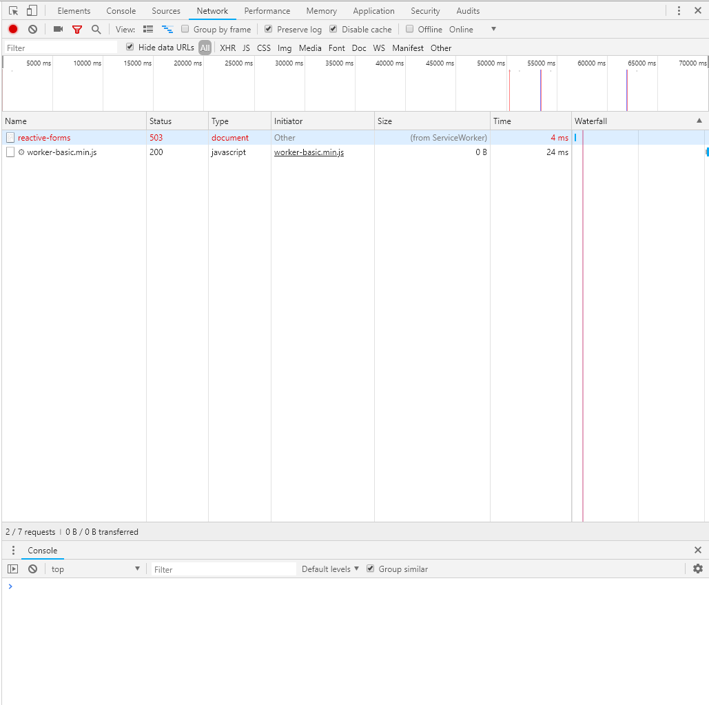 503 In Chrome Is Currently Unable To Handle This Request · Issue 25834