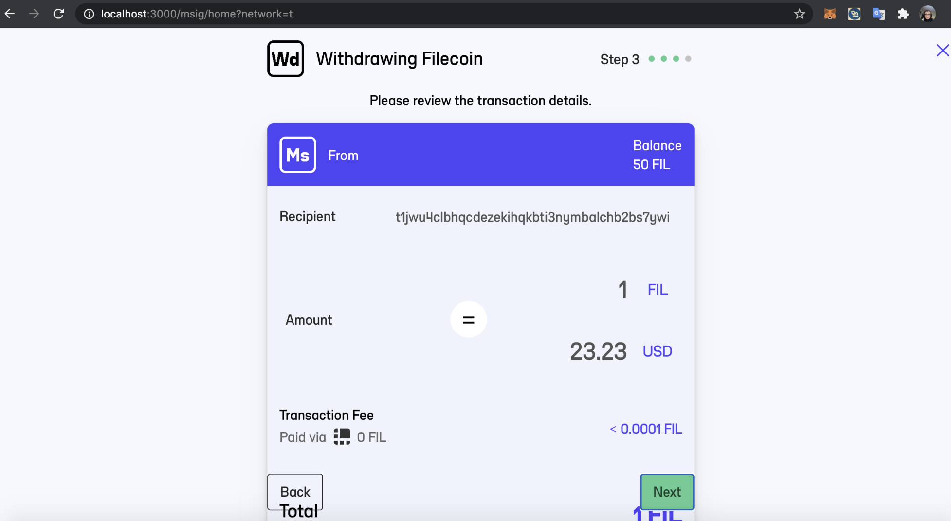 Multisig send flow - remove fixed positioned elements · Issue #486 · glifio/wallet · GitHub
