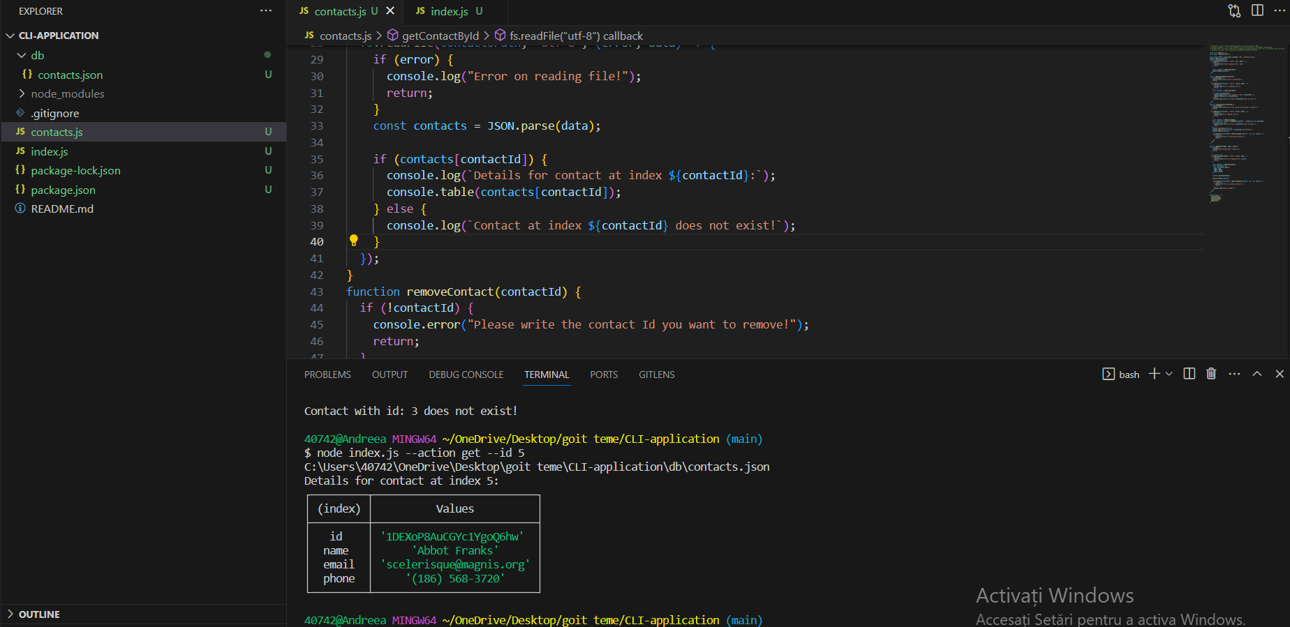 Github Tarcaandreea Cli Application Node 1