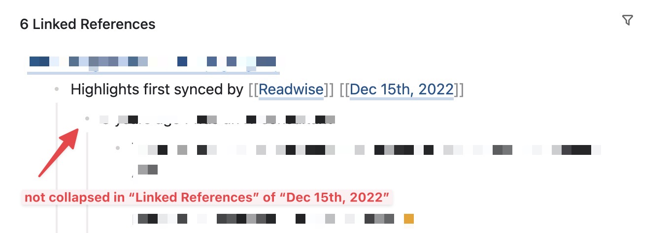 Collapsed blocks appear as uncollapsed in "Linked References" · Issue #7738 · logseq/logseq · GitHub