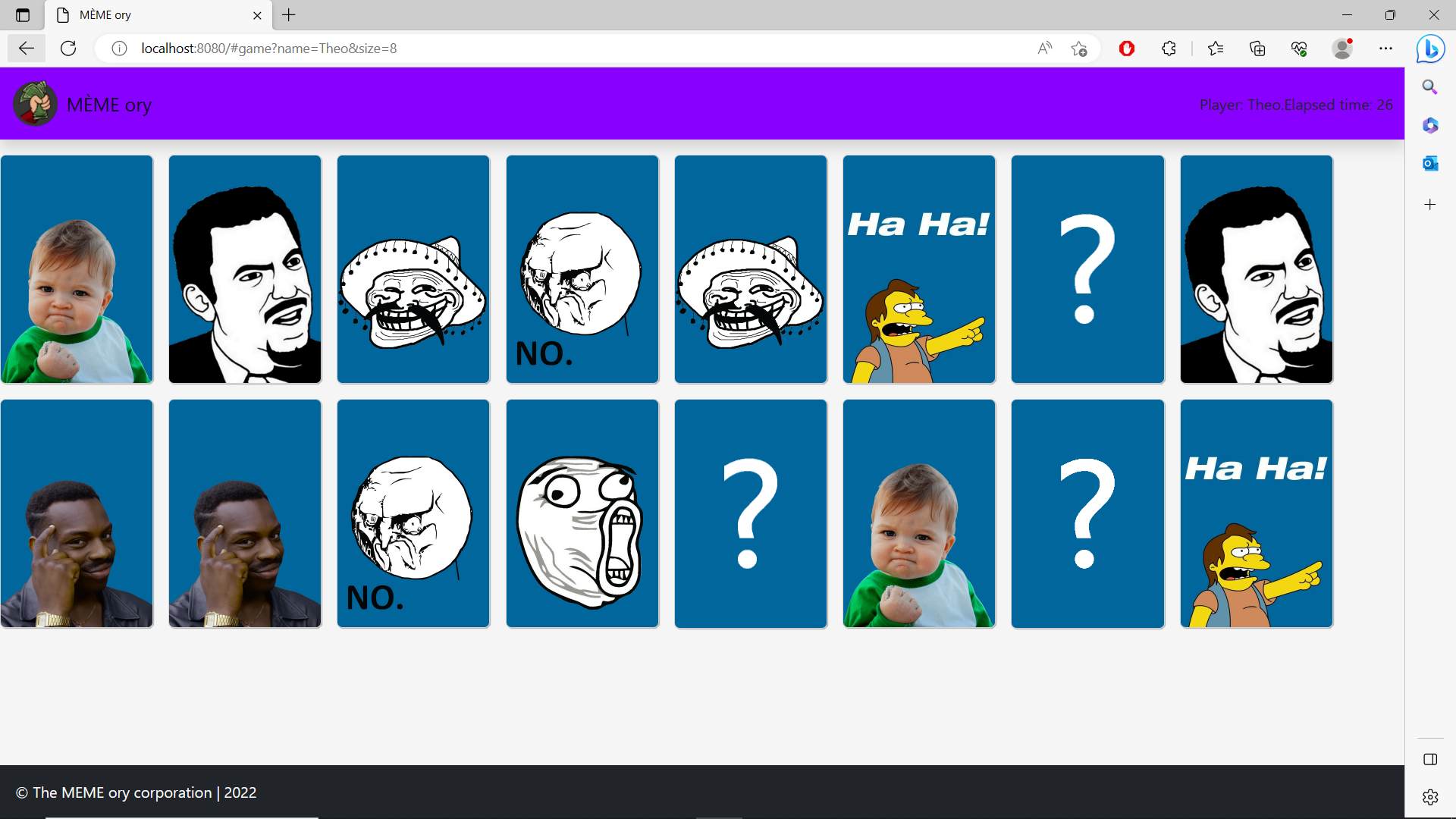 GitHub - theogenix/Meme-ory