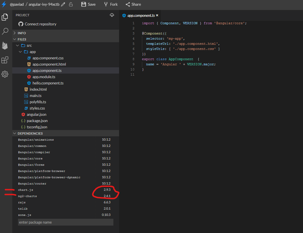 ng2-charts doesn't work with newly created angular 10 project · Issue #1268 · valor-software/ng2 ...