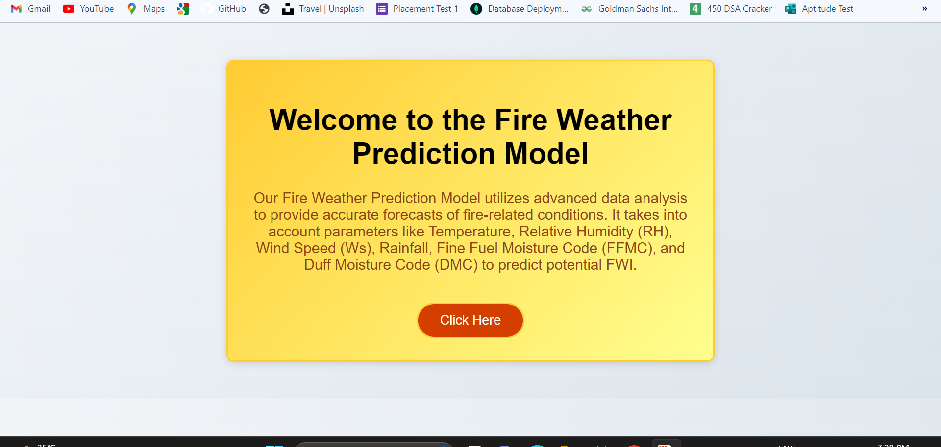 GitHub - VaishnaviSh14/Fire-Weather-Index-Prediction-Model: ML Project - FWI(Forest Weather ...