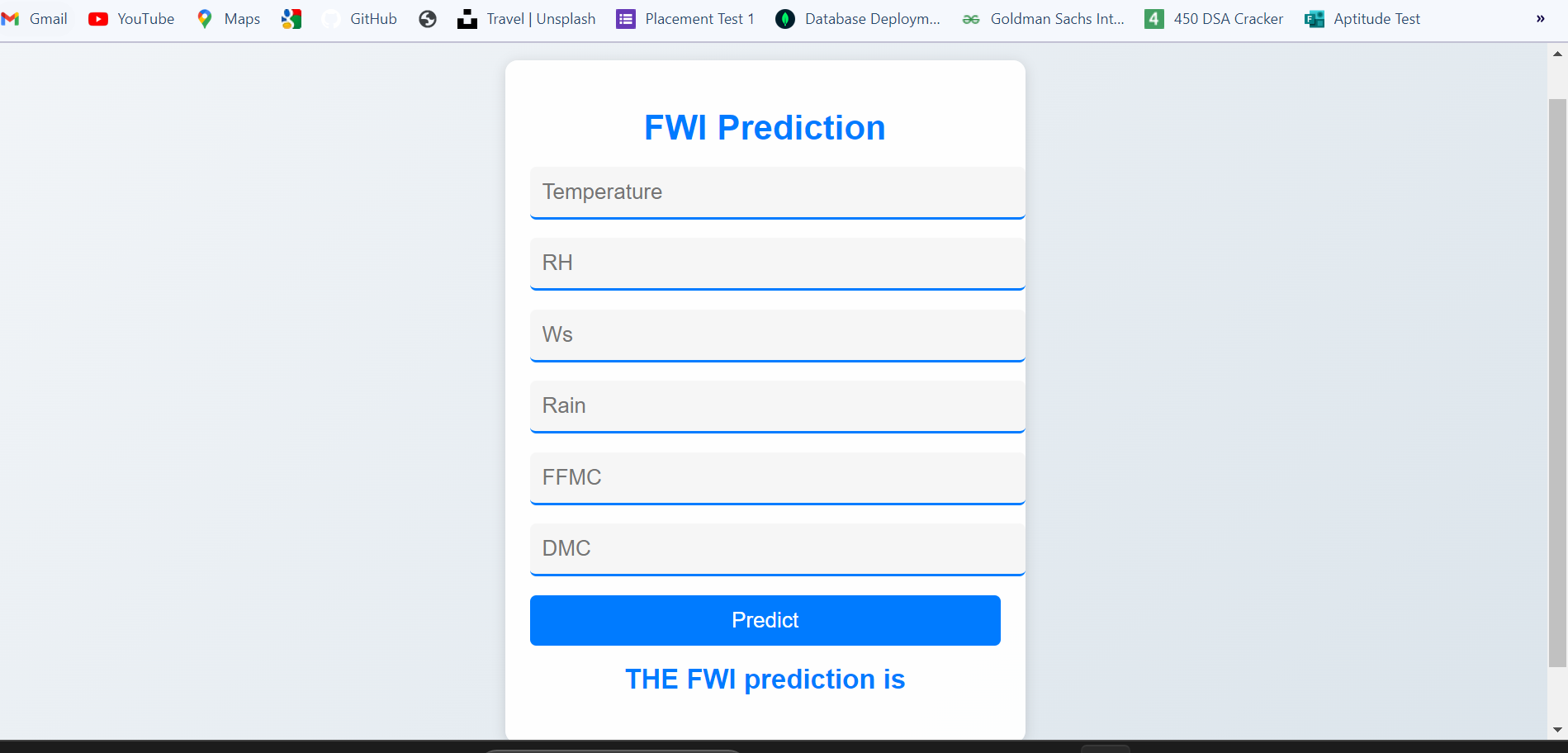 GitHub - VaishnaviSh14/Fire-Weather-Index-Prediction-Model: ML Project - FWI(Forest Weather ...