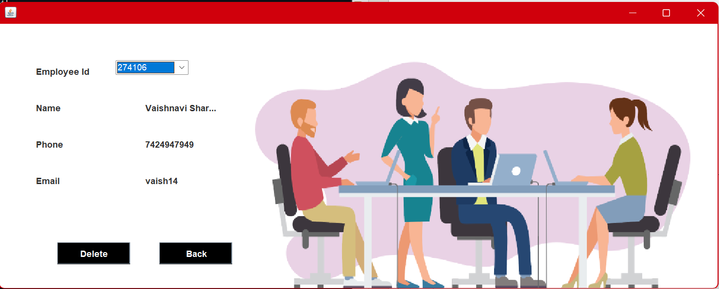 GitHub - VaishnaviSh14/Employee-Management-System: Technologies Used: Core Java (Swing & AWT ...