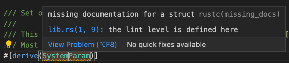Deriving SystemParam creates missing_docs warnings · Issue #2557 ...