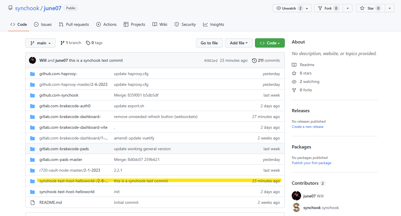 synchook (synchook) · GitHub