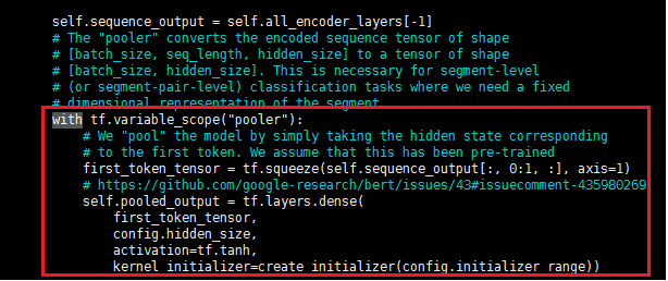 Source Code Question: return CLS vec directly or after densing? · Issue ...