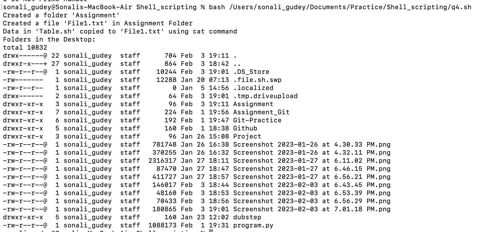 GitHub - Sonali-Gudey/CommandLine_Assignment
