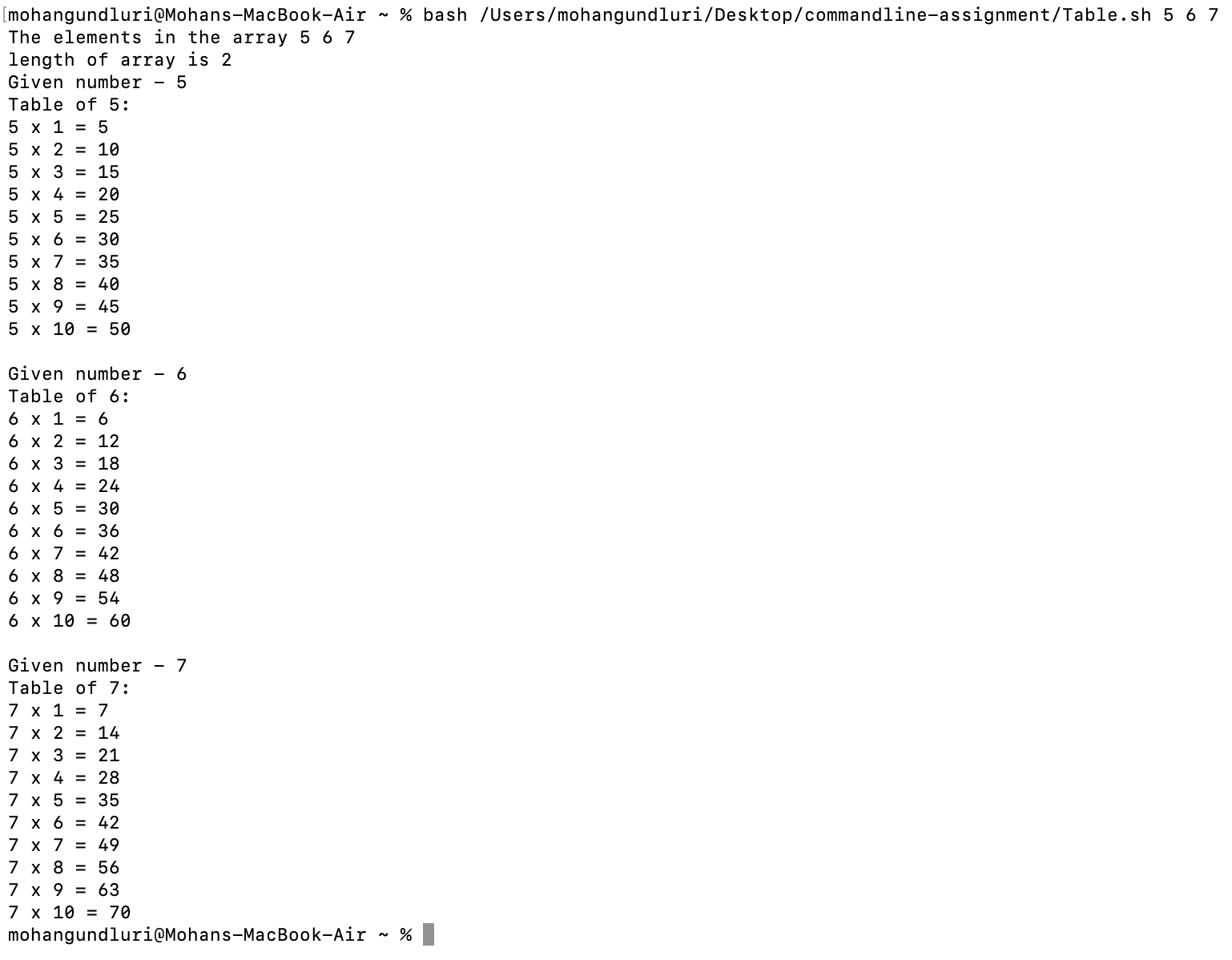 GitHub - mohangundluri2510/commandline-assignment