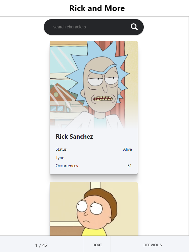 GitHub - Dariastep/Rick-and-morty-app