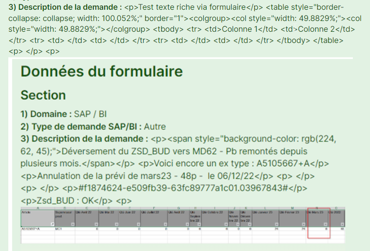 Balise de texte riche dans les tickets générés depuis un fomulaire · Issue #3190 · pluginsGLPI ...