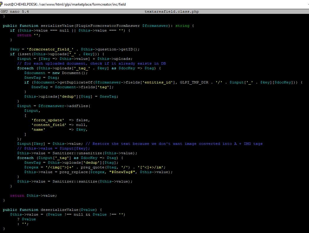 Balise de texte riche dans les tickets générés depuis un fomulaire · Issue #3190 · pluginsGLPI ...