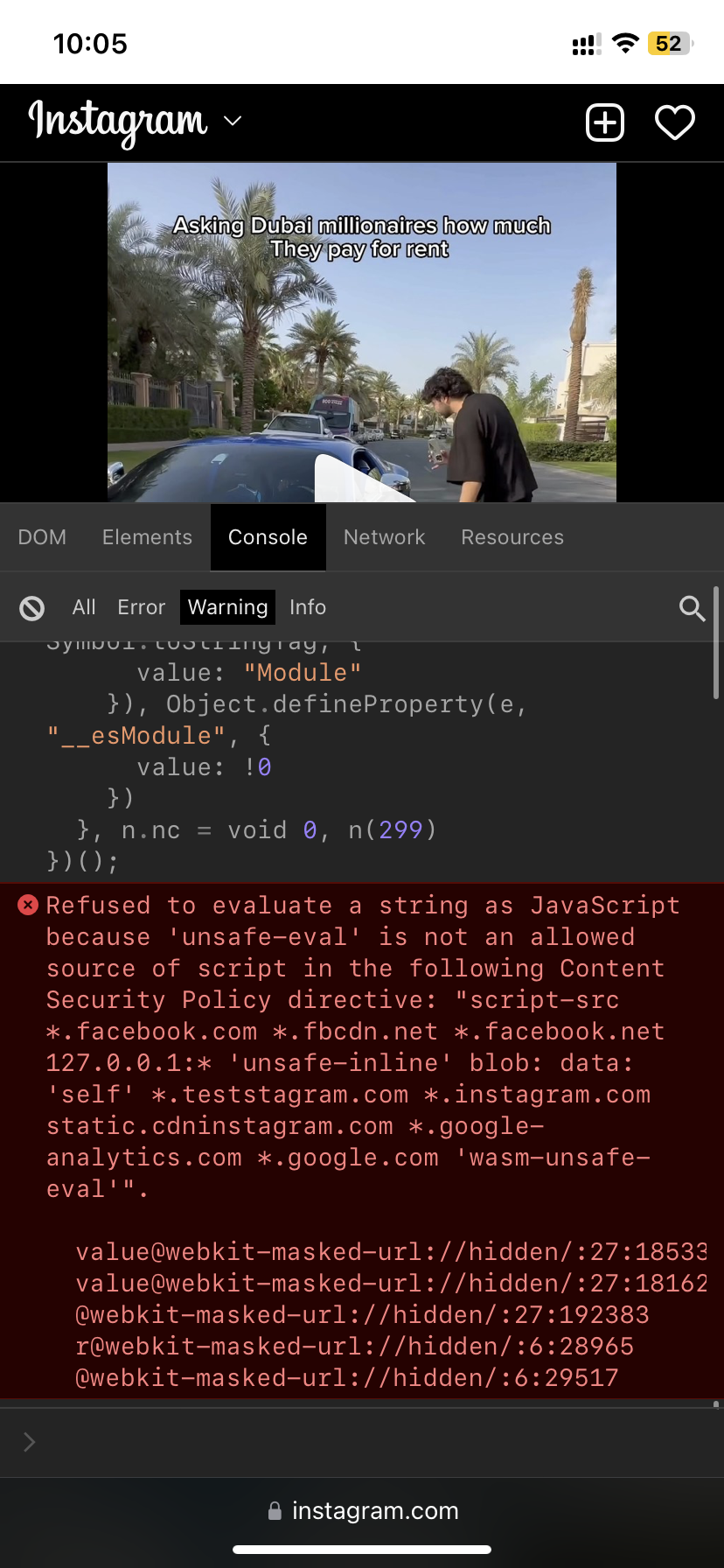 Execution Error “Unsafe Eval” · Issue #86 · davidarroyo1234/InstagramUnfollowers · GitHub