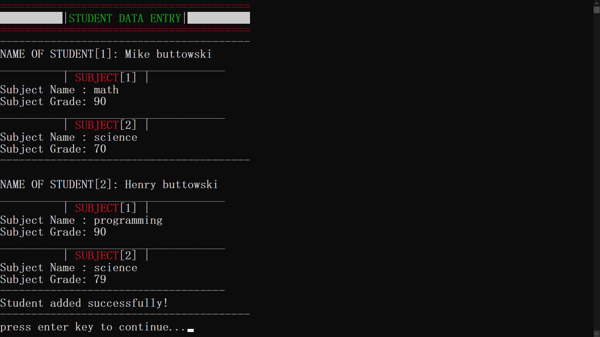 GitHub - JohnCipher777/StudentGrade_SystemTracker: A simple grade system tracker