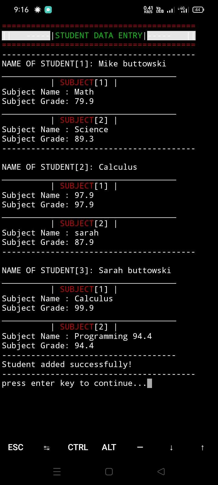 GitHub - JohnCipher777/StudentGrade_SystemTracker: A simple grade system tracker
