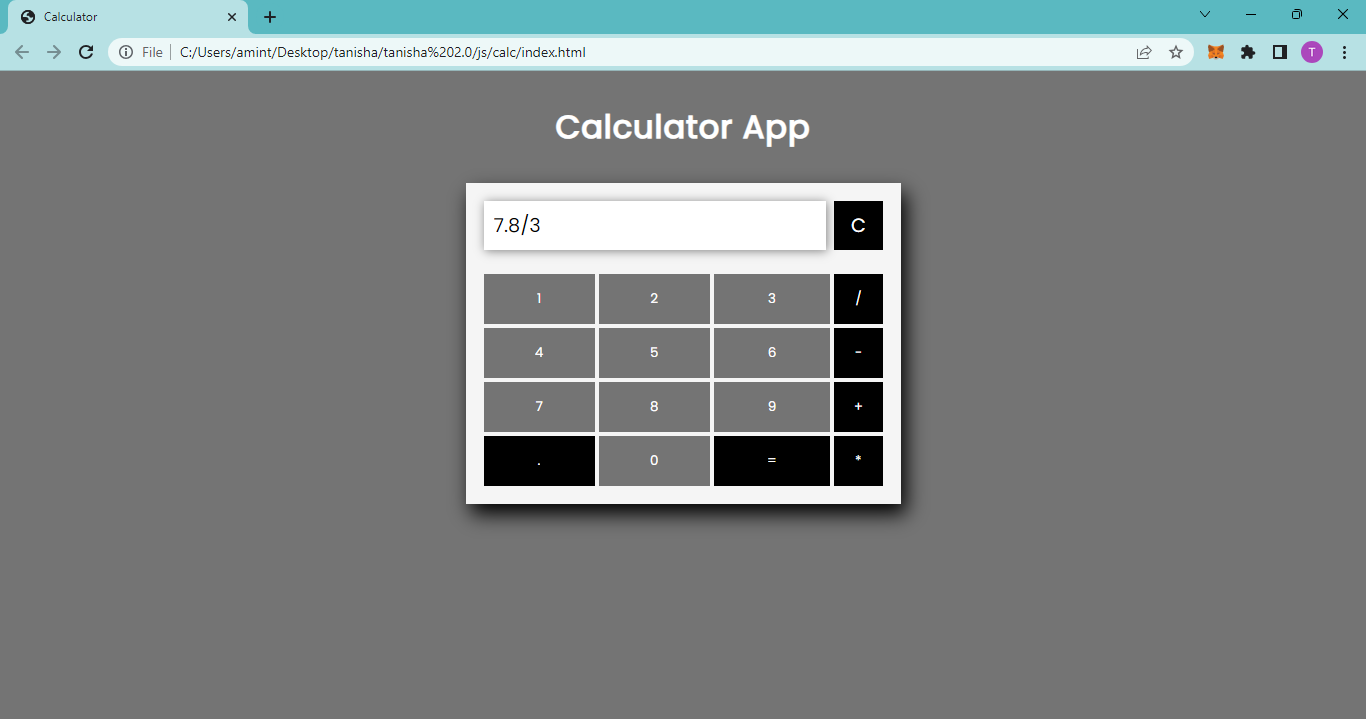 GitHub - tanishahaha/Calculator