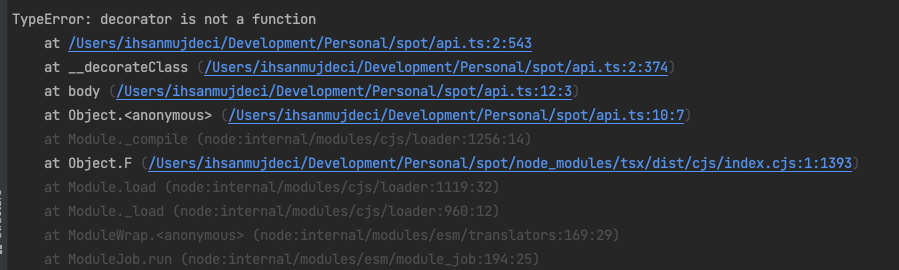 Method parameter decorators cause typescript build to fail. · Issue #2137 · airtasker/spot · GitHub
