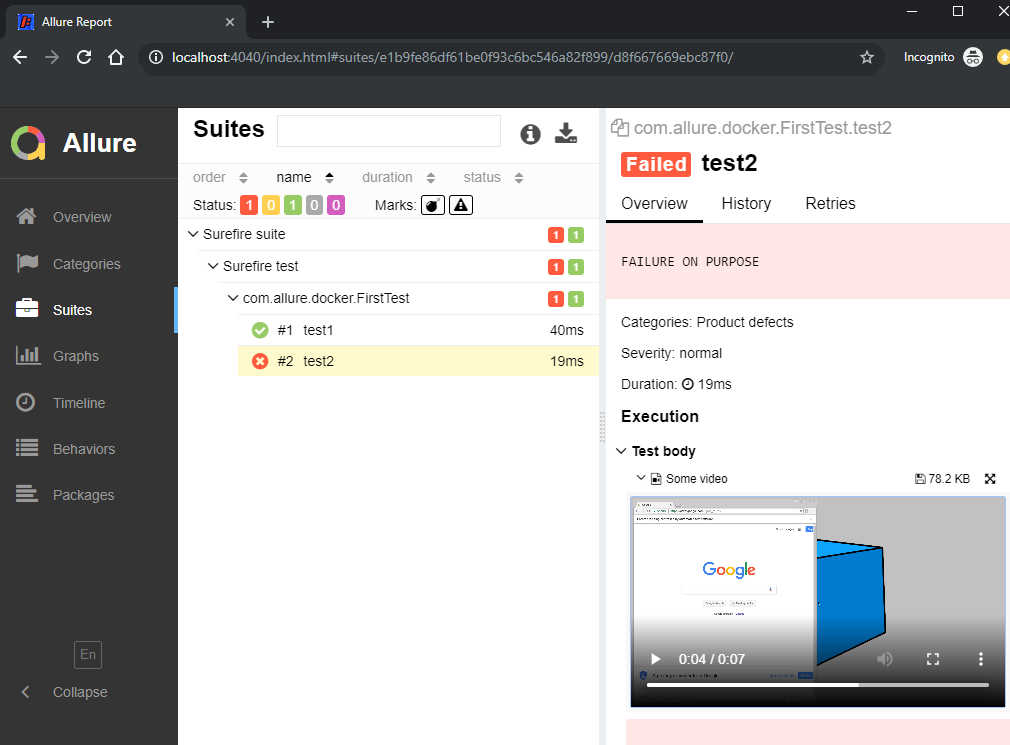 Unable To Attach Steps And Screenshot · Issue 945 · Allure Framework Allure2 · Github