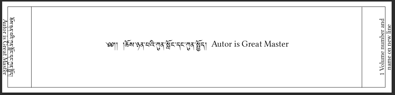 compose Tibetan Buddhist Canon text collection in layout of traditional ...