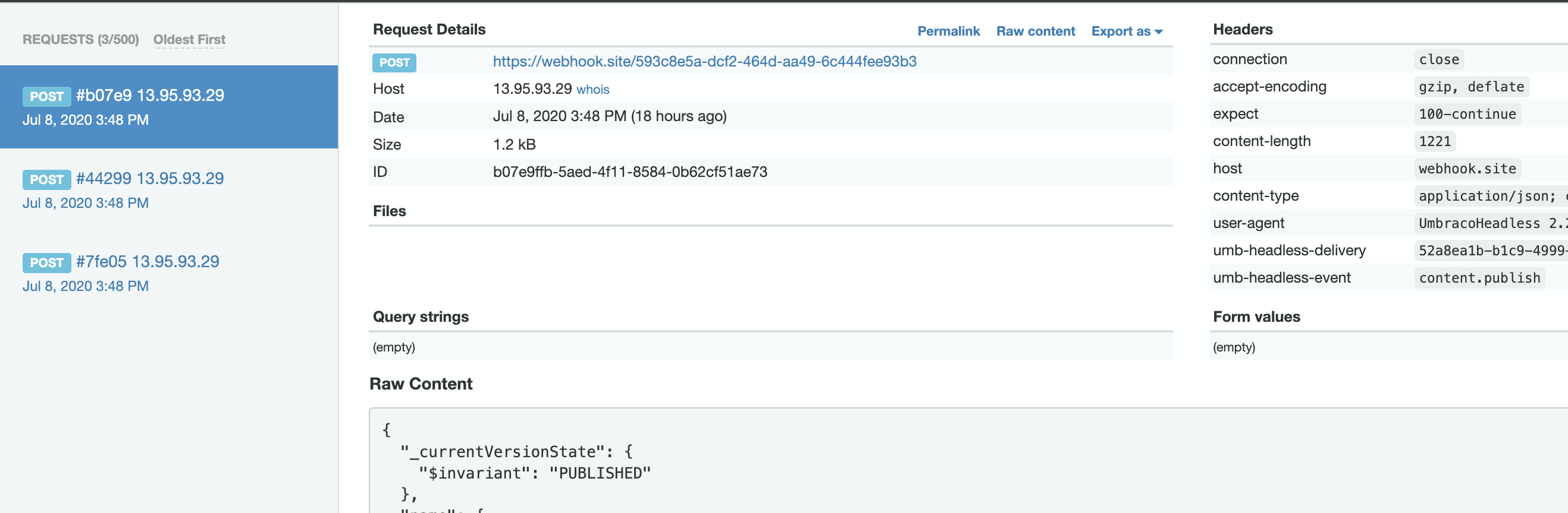 Heartcore Webhooks firing incorrectly, and so are currently unusable · Issue #231 · umbraco ...