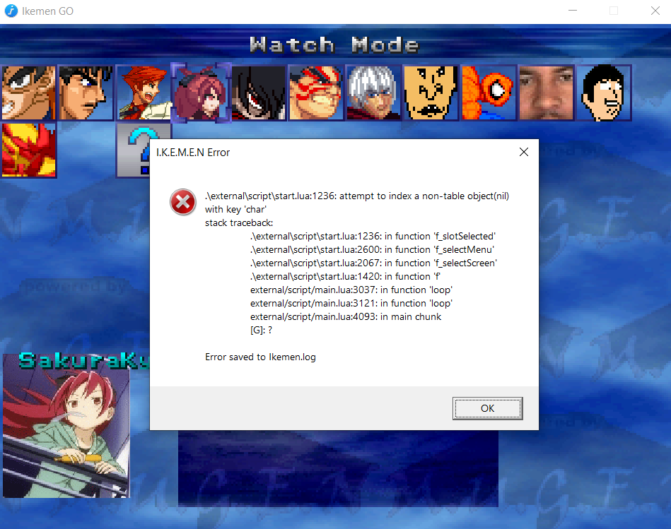 Crash When Going Backwards · Issue 956 · Ikemen Engineikemen Go · Github 