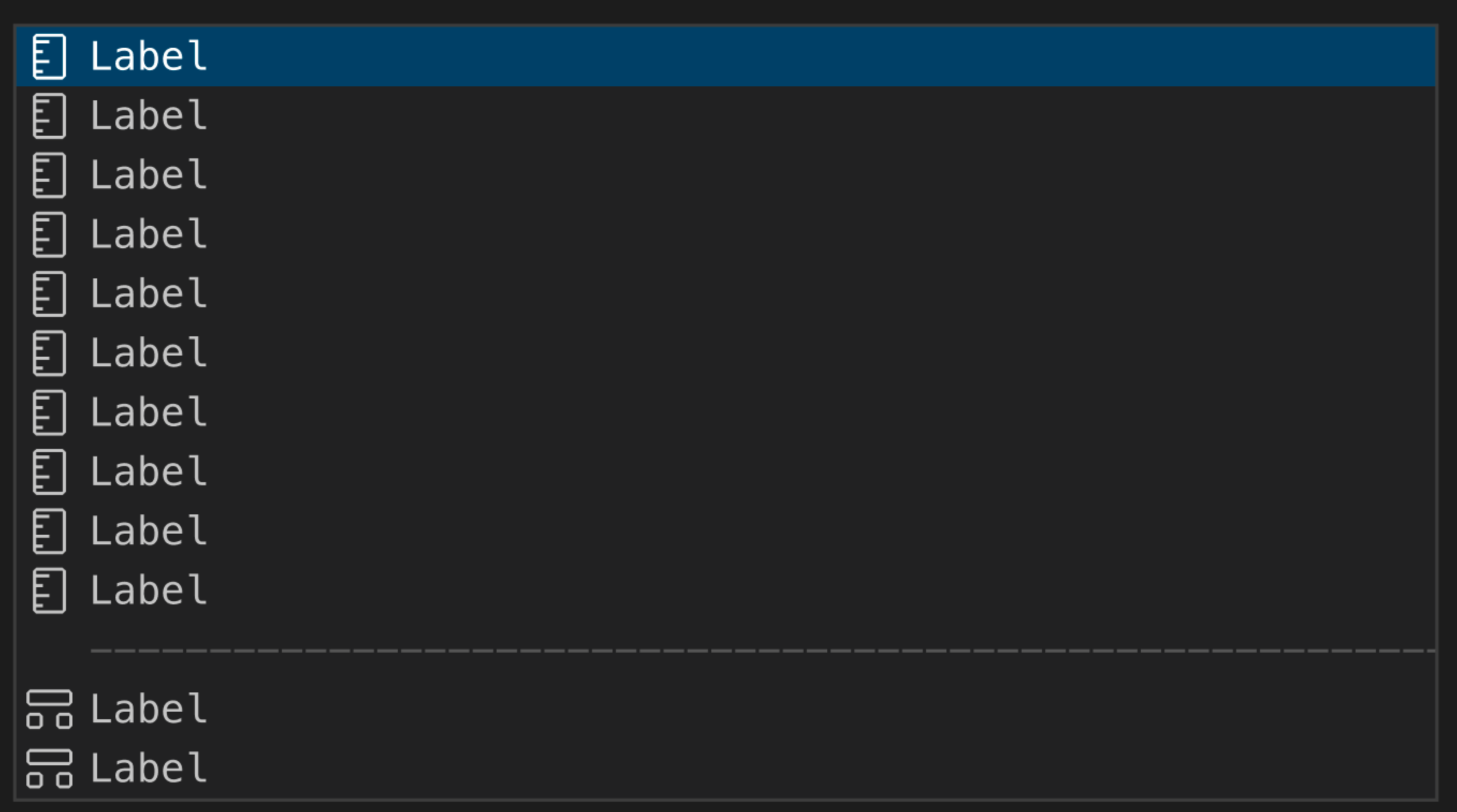 Is it possible to set a dividing line in completion item list? · microsoft vscode-discussions ...