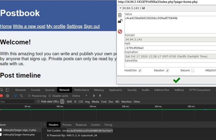 GitHub - aluyv2/Hacker101-CTF---Postbook: https://ctf.hacker101.com/ctf