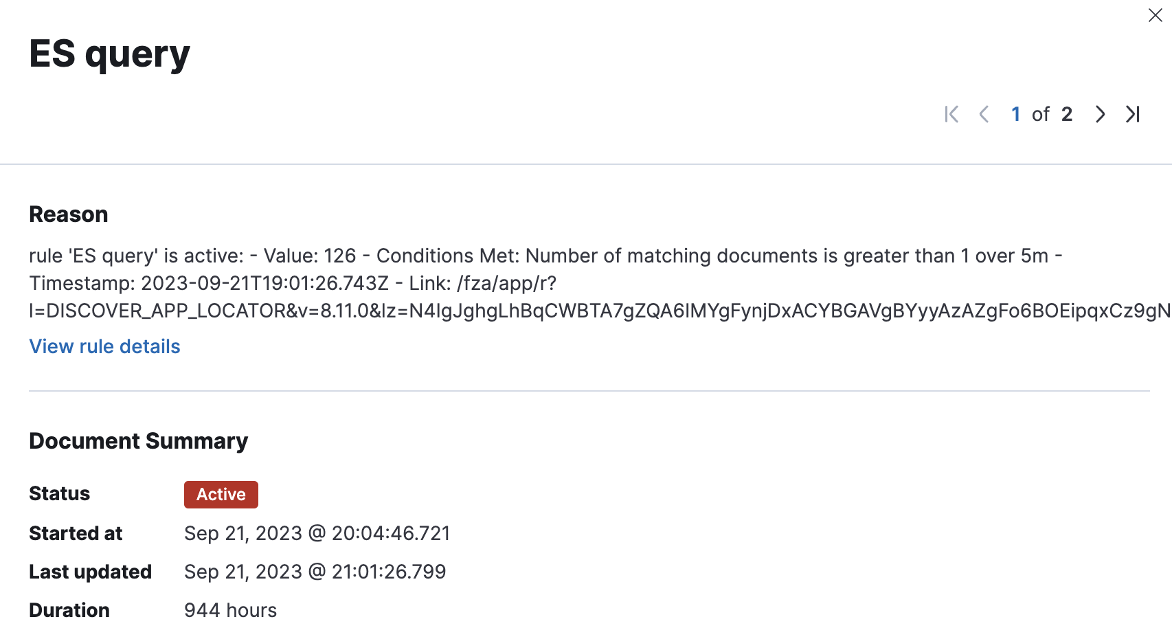 Improve ES Query reason message · Issue #166984 · elastic/kibana · GitHub