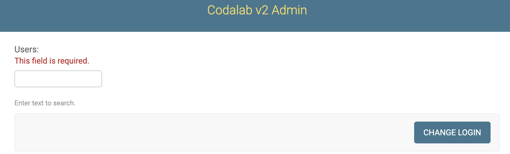 Change user functionality · Issue #647 · codalab/codabench · GitHub