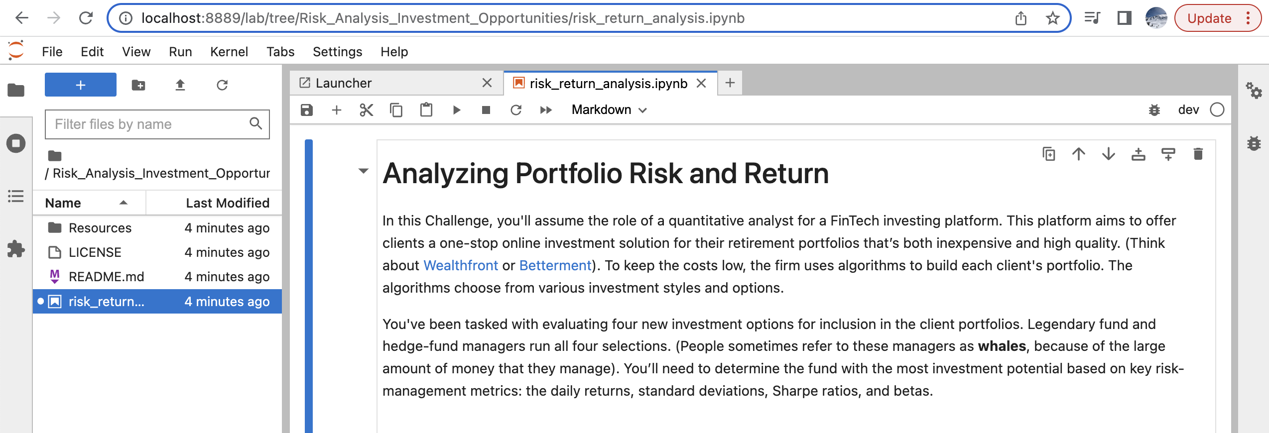 GitHub - djohnst914/Risk_Analysis_Investment_Opportunities: Determined the fund/portfolio with ...