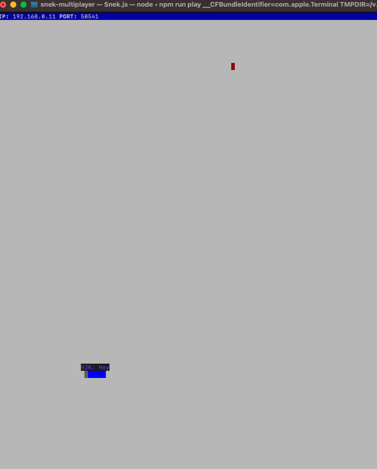 GitHub - haijoon2/snake-client: Module 2 Week 5 Snake - Client Setup Assignment