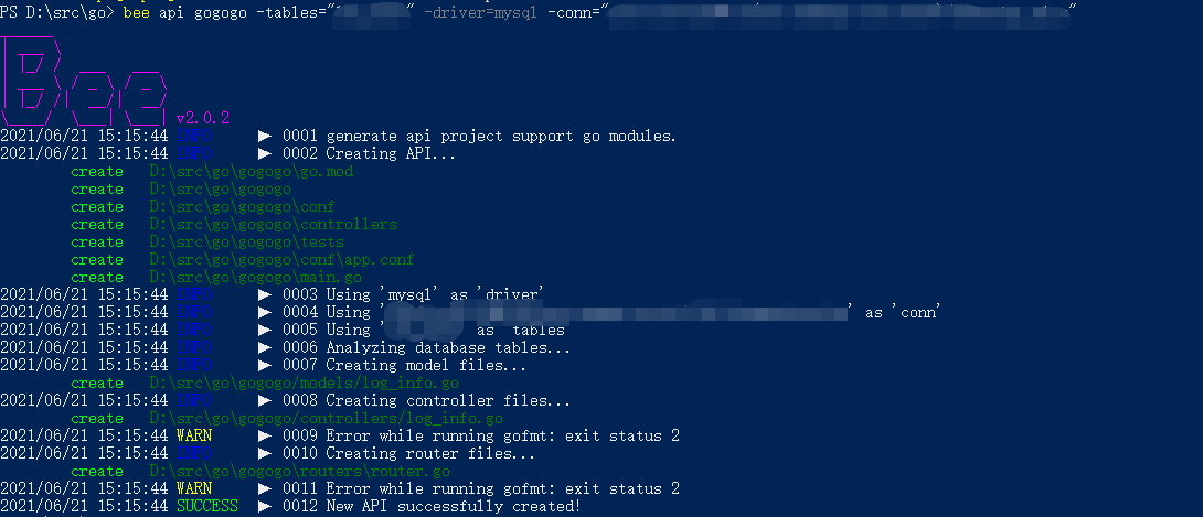 请问一下 bee api 命令的问题 · Issue #4670 · beego/beego · GitHub