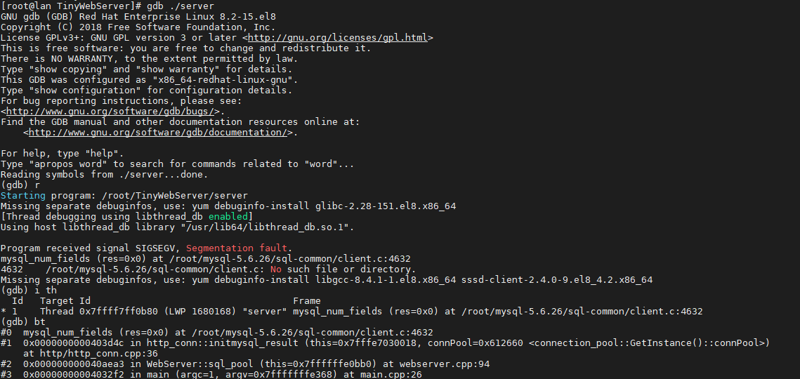 A nullptr can lead to `Segmentation fault` · Issue #79 · qinguoyi/TinyWebServer · GitHub