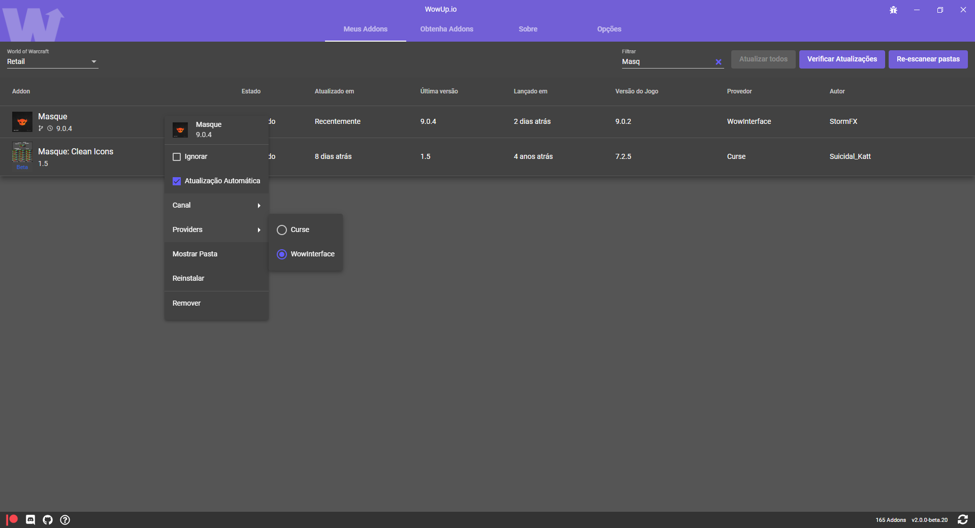Menu Provider improvements · Issue #387 · WowUp/WowUp · GitHub