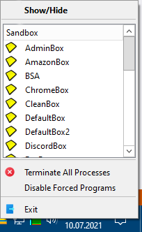 tray icon right-click option · Issue #439 · sandboxie-plus/Sandboxie ...