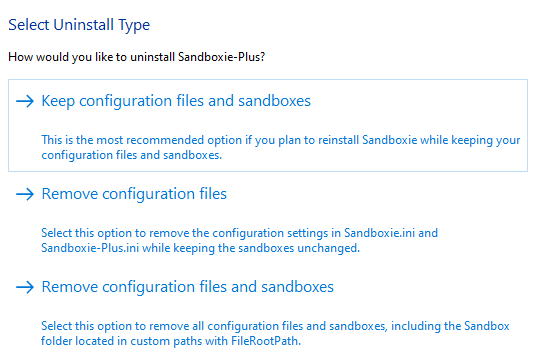 Sandboxed Web Browser.lnk remnant when choosing to delete configuration files and sandboxes ...