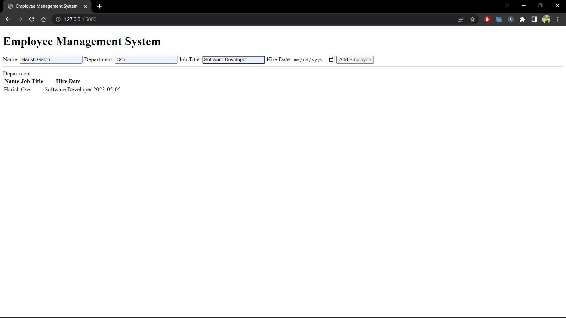GitHub - sowmyabusinayani/Employee-Management-Tool