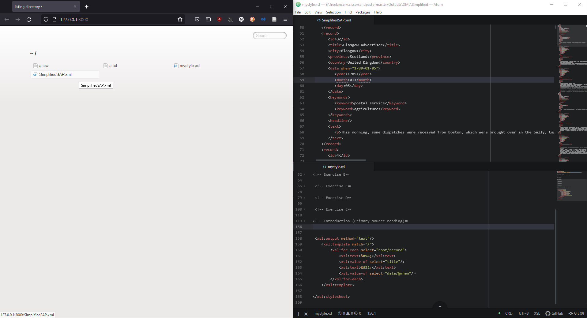 Bug Transforming Data for Reuse and Re-publication with XML and XSL · Issue #1876 ...