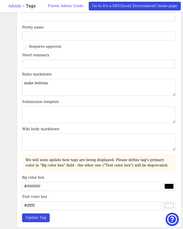 There is no "create post" button on a tag landing page when the tag page is empty · Issue #15633 ...