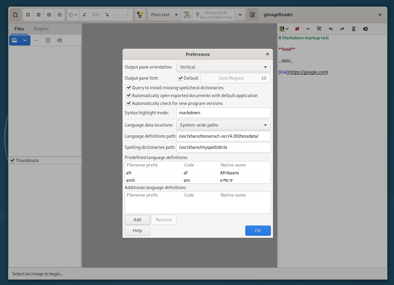 Utilize GtkSourceView in the Output (in Plain Text mode) · Issue #473 · manisandro/gImageReader ...