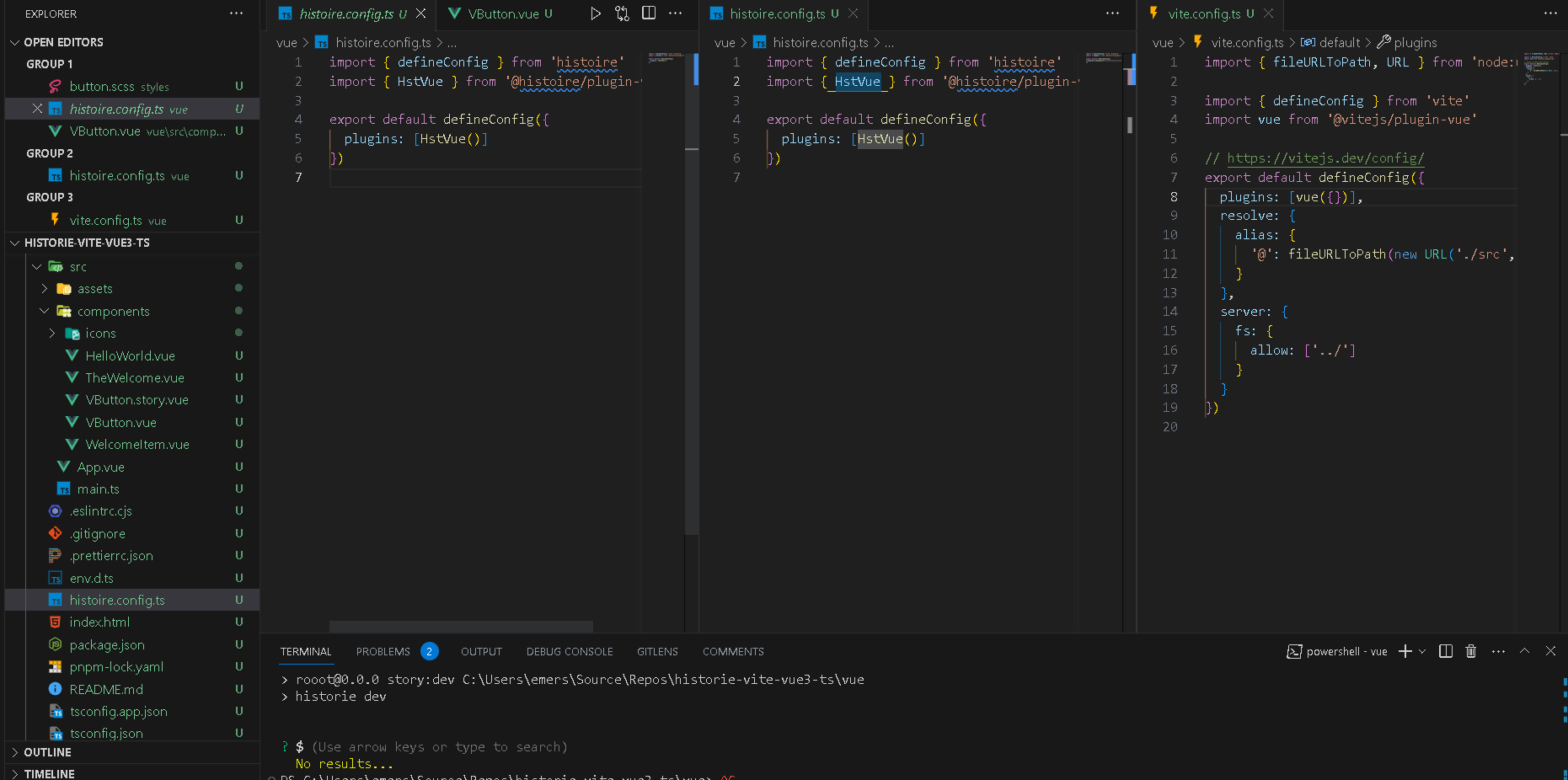 Fail on new projects · Issue #534 · histoire-dev/histoire · GitHub