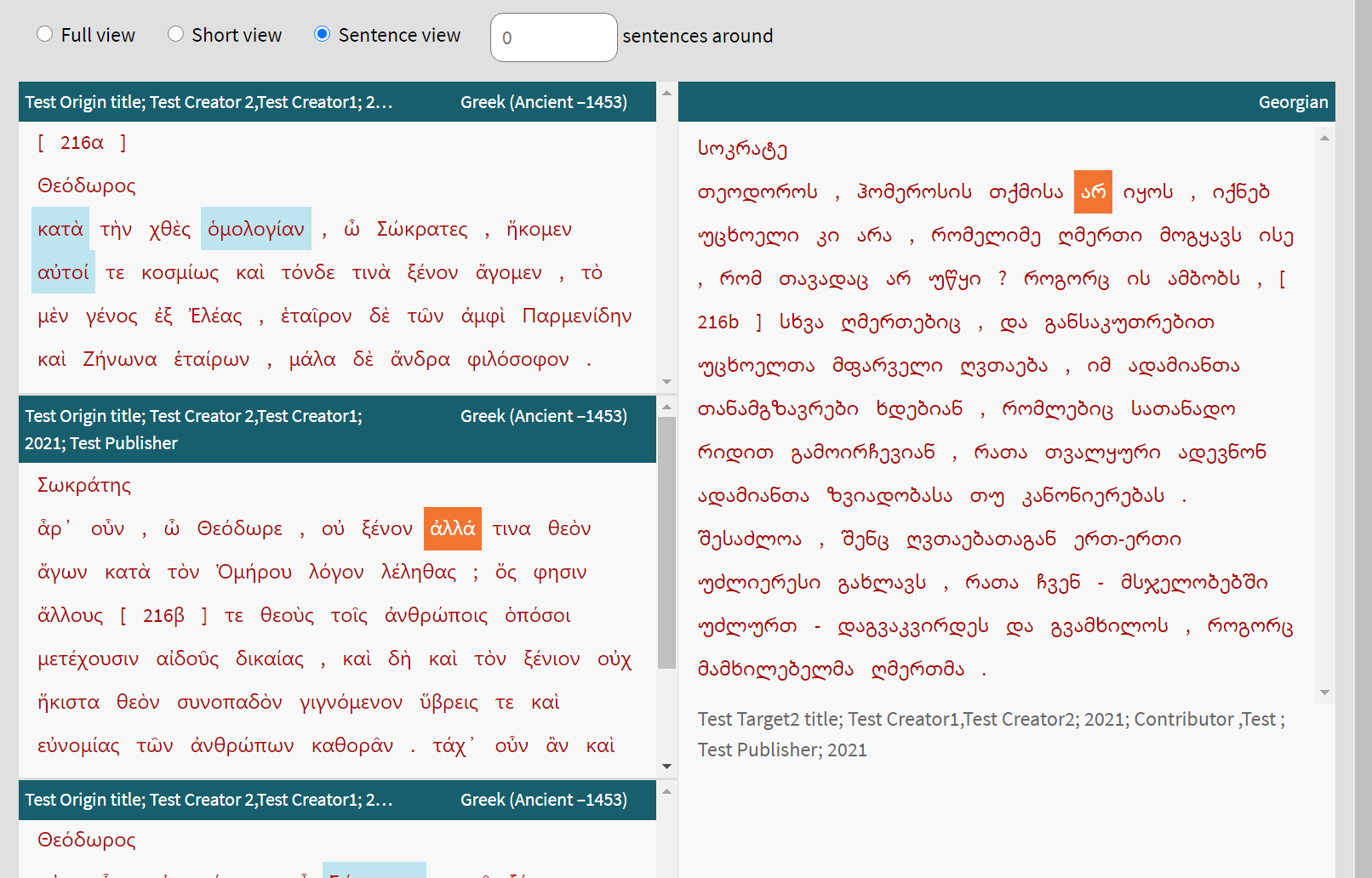 Html Output Should Show Metadata For Origin Text Too · Issue 213 · Alpheios Projectalignment