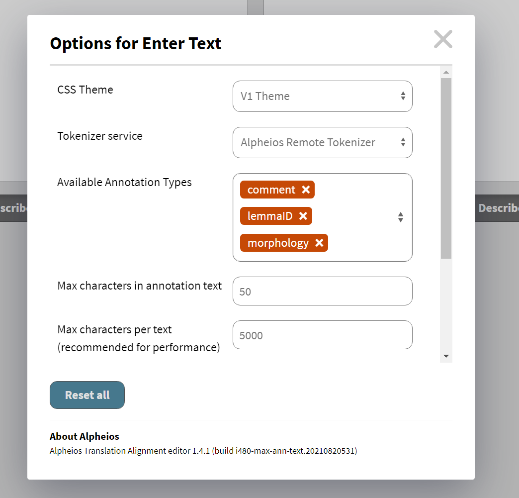 Add A Max Characters Setting For Annotations Text Field · Issue 480 · Alpheios Project 