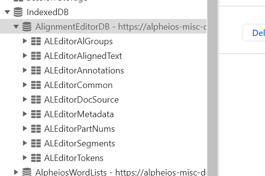 File saved in indexedDB would not load · Issue #588 · alpheios-project/alignment-editor-new · GitHub