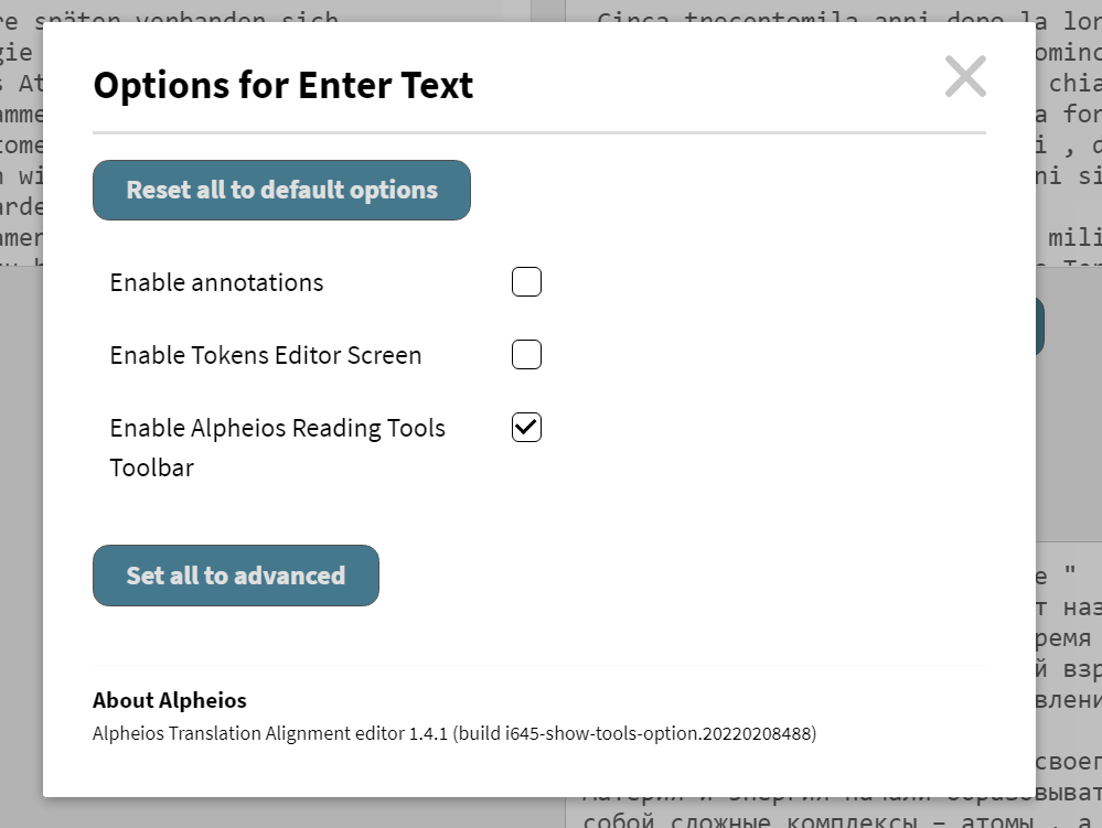 Add an option - Show/hide Alpheios Reading Tools · Issue #645 · alpheios-project/alignment ...
